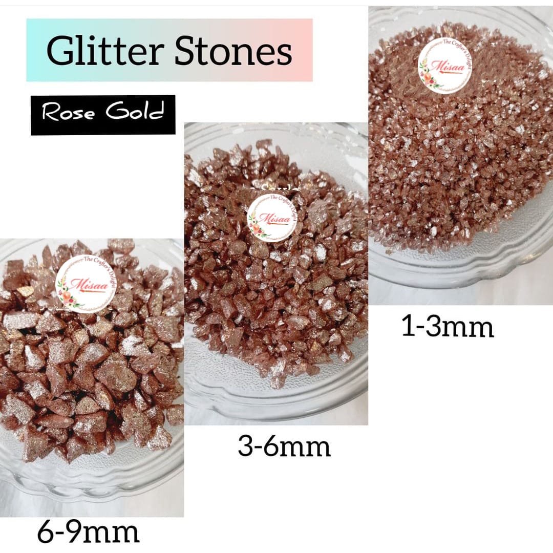 Rose Gold Glitter Stones – Misaa