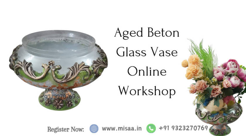Aged Beton Glass Vase Online Workshop – The Misaa Studio